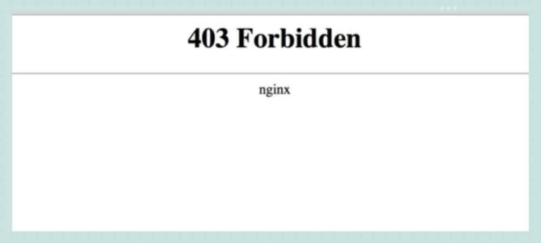 WordPress「403 forbidden nginx」でログインできない場合